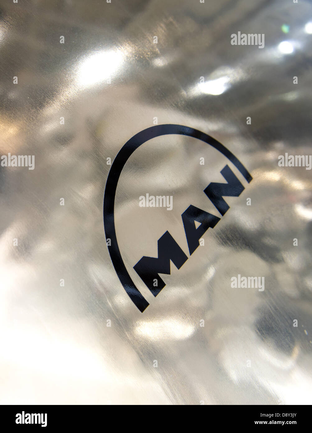 The logo of car and machine engineering manufacturer MAN SE is on ...