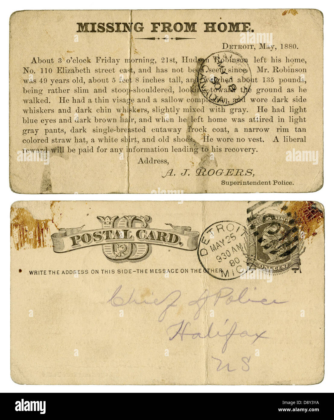 Wanted poster 19th century hi-res stock photography and images - Alamy