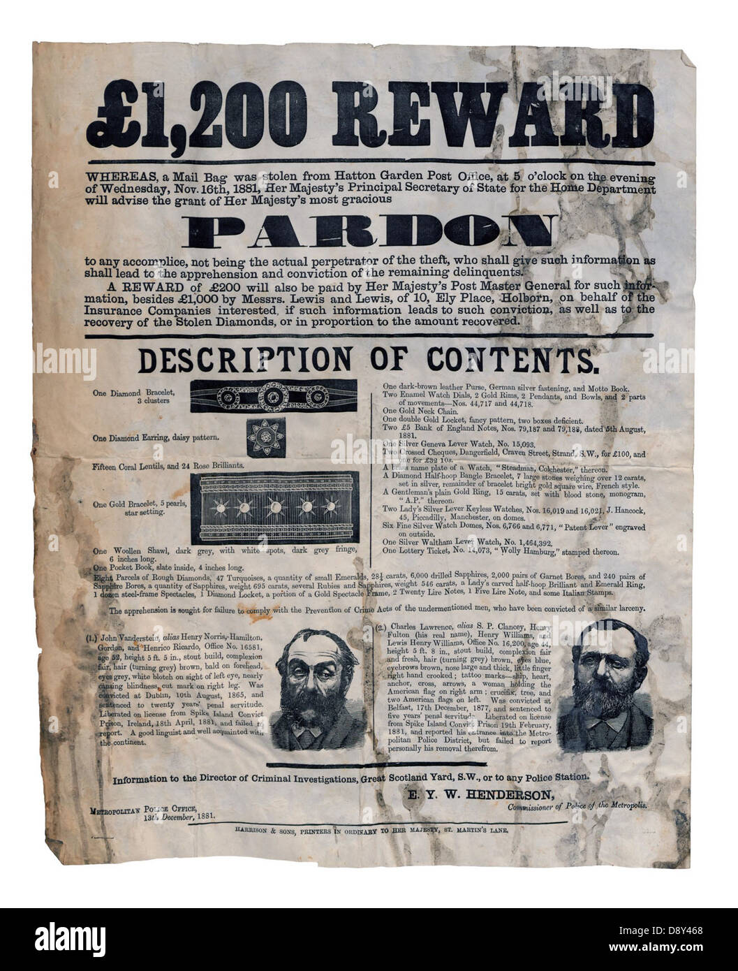 Wanted poster 19th Cut Out Stock Images & Pictures - Alamy