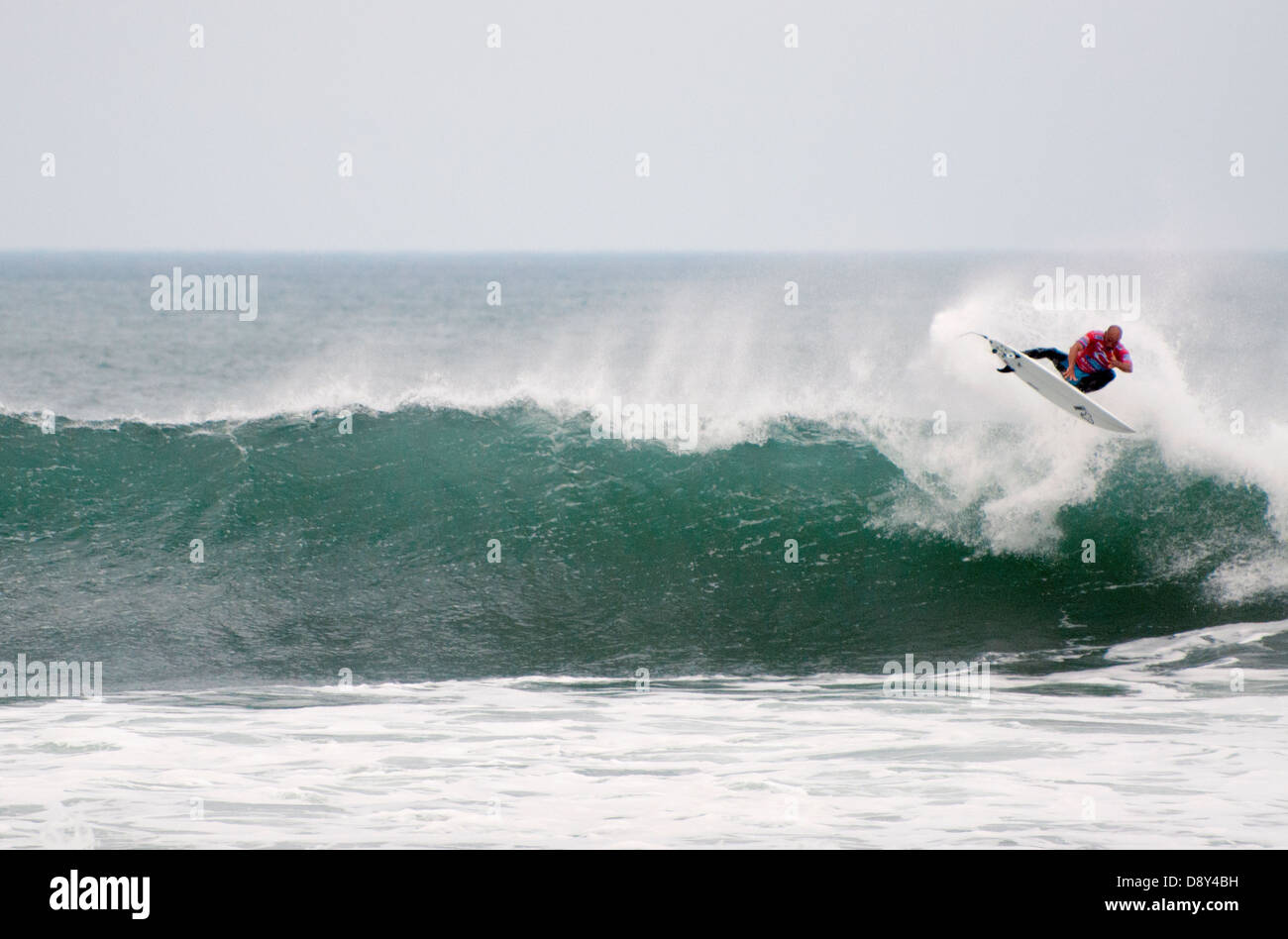 Waves surfer bells beach srufing at bells beach australia hi-res stock ...