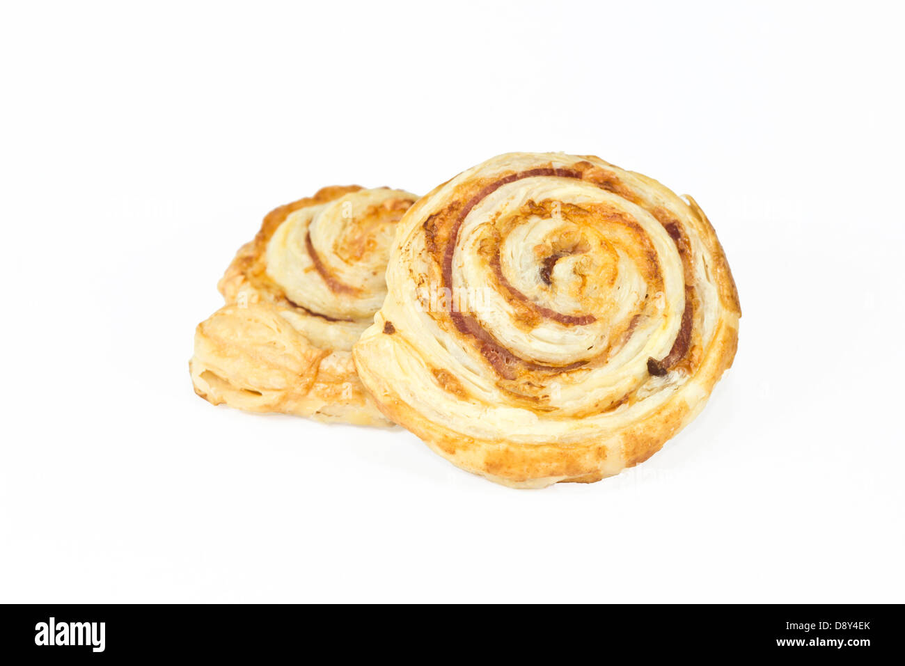 Danish pastry on white background Stock Photo - Alamy