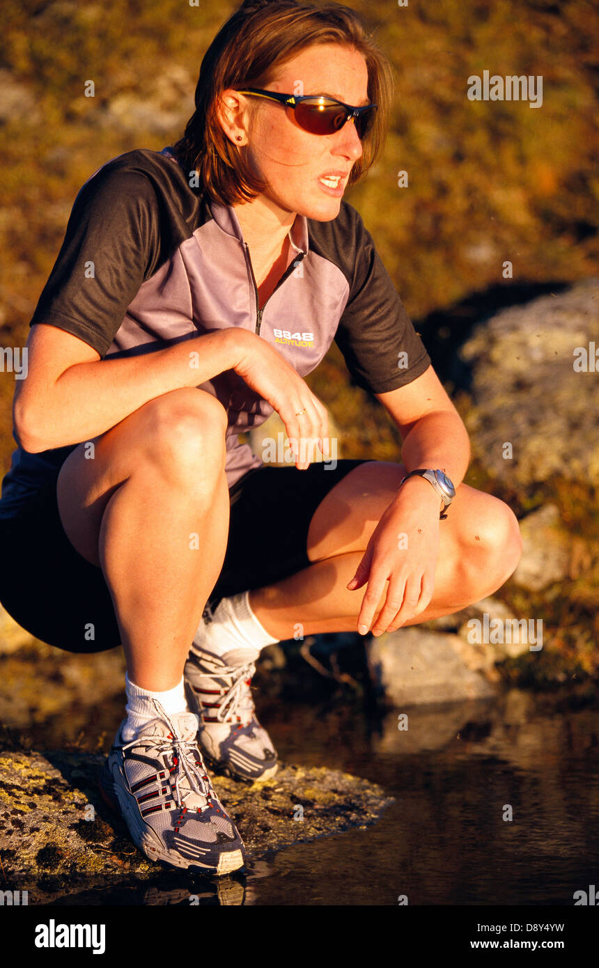 Woman in running clothes Stock Photo - Alamy