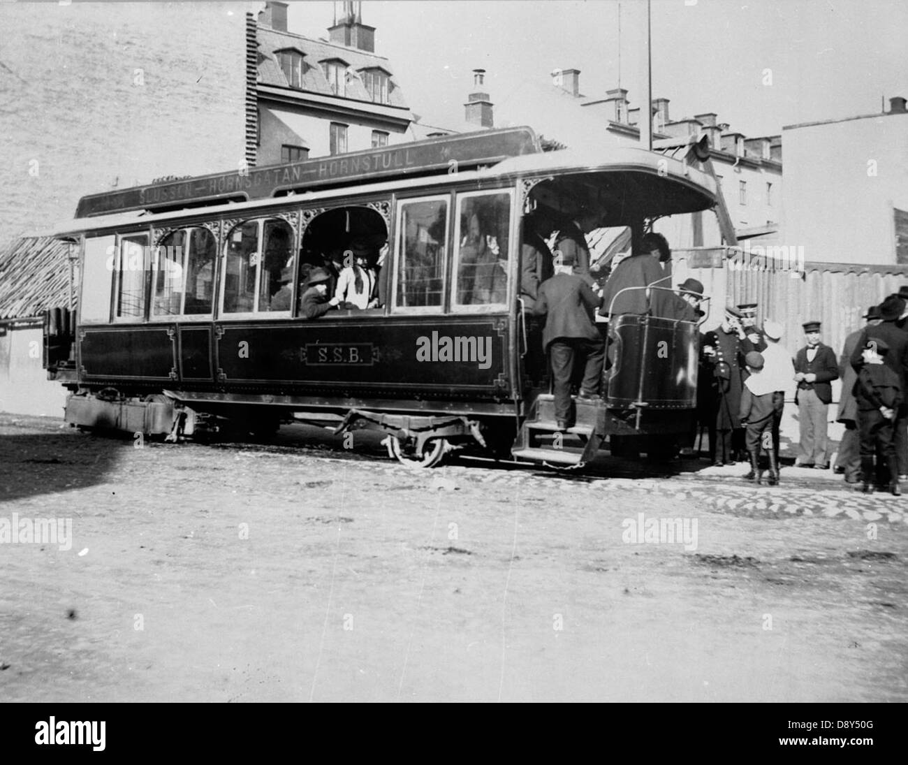 Public transport 1900s Black and White Stock Photos & Images - Alamy