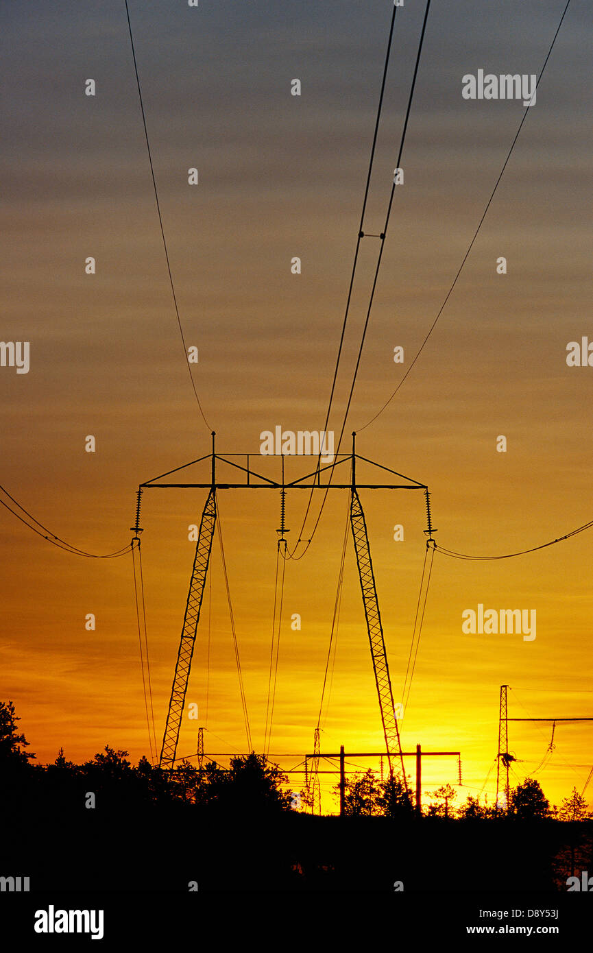 Power sunset color hi-res stock photography and images - Alamy
