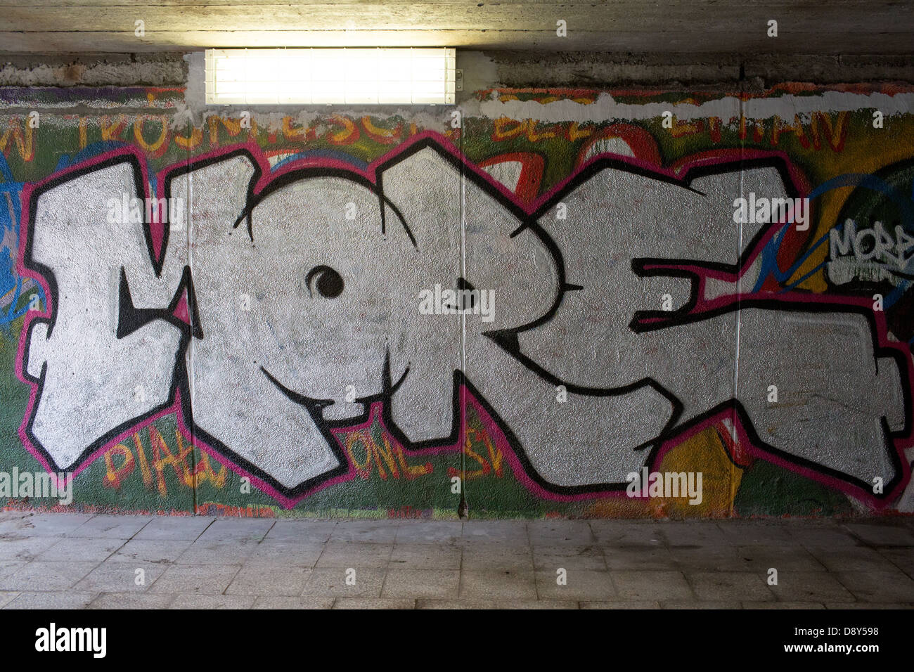 Gdansk Zaspa, Poland 18 May, 2013 - Underpass Gdansk Zaspa district. An ...