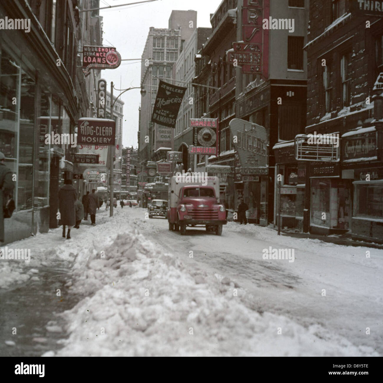 Winter in Boston 1956 Stock Photo - Alamy