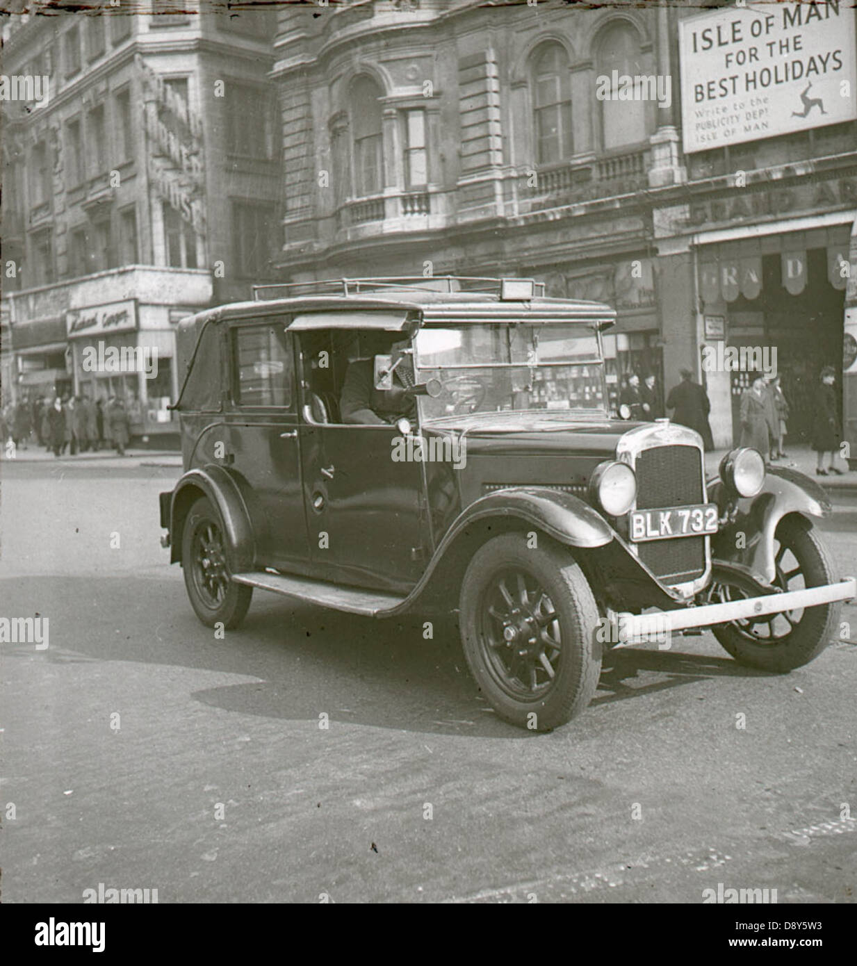 The London cab bilar, displayed at the Stockholm Transport Museum, is ...