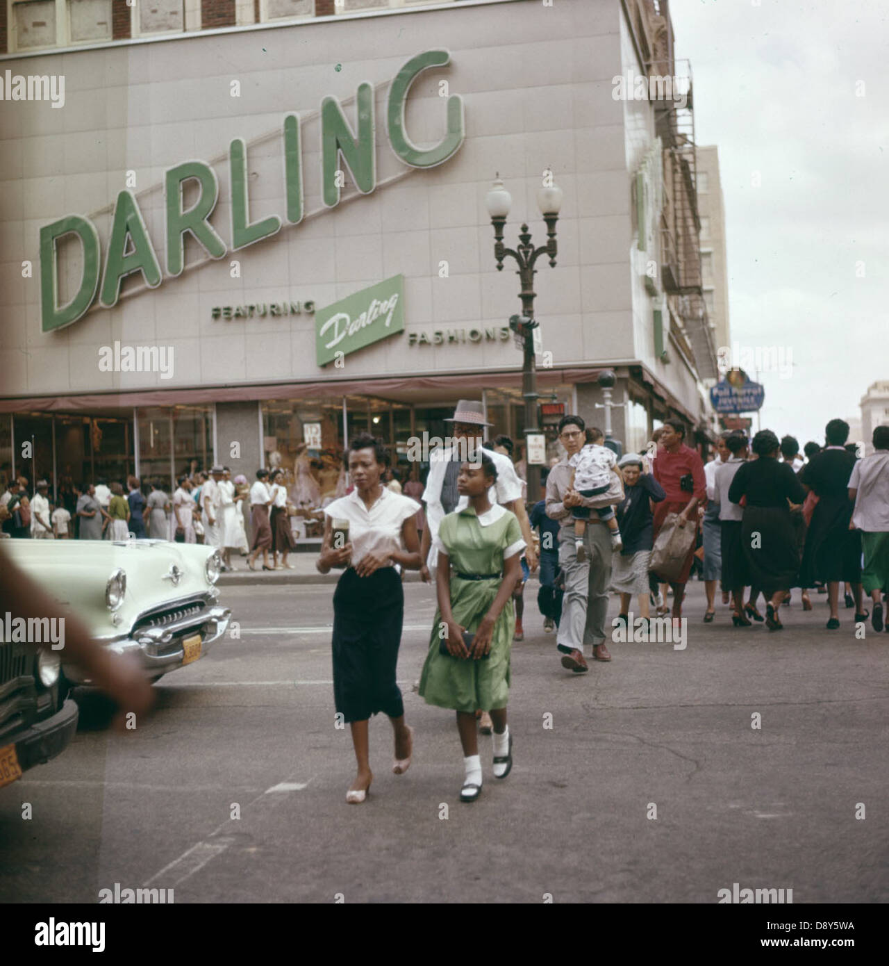 A street scene from Houston, Texas in 1956, displayed at the Stockholm ...
