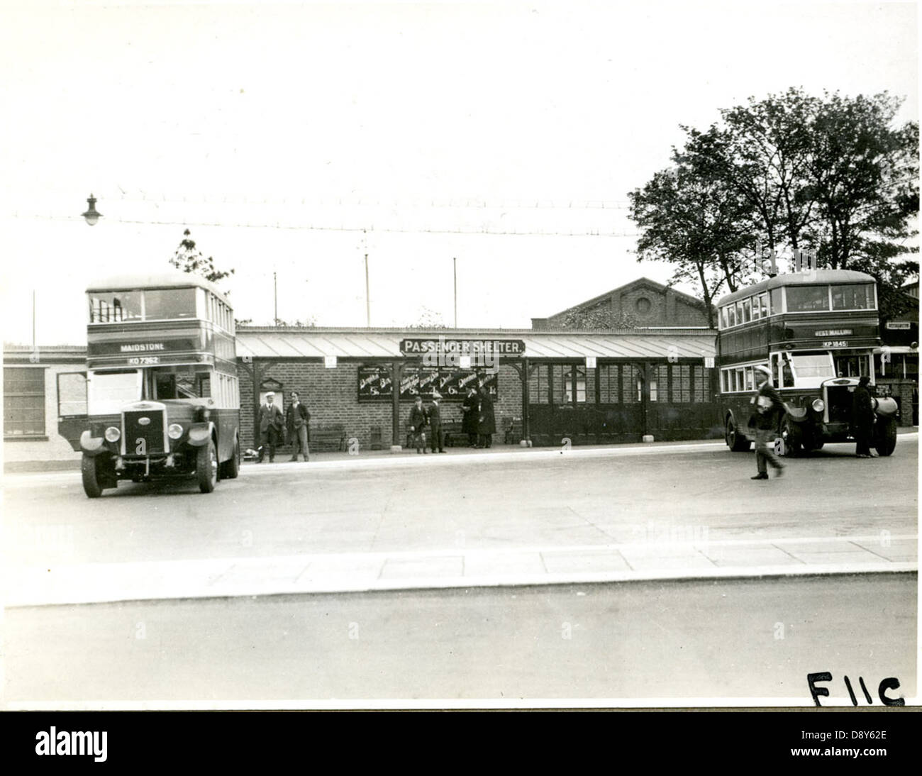 This image shows a historical bus stop in Maidstone, Stockholm ...