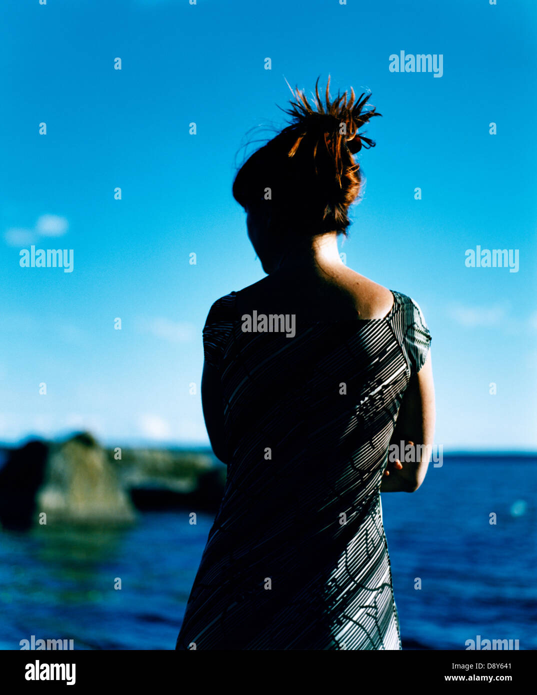 A woman, rear view Stock Photo - Alamy