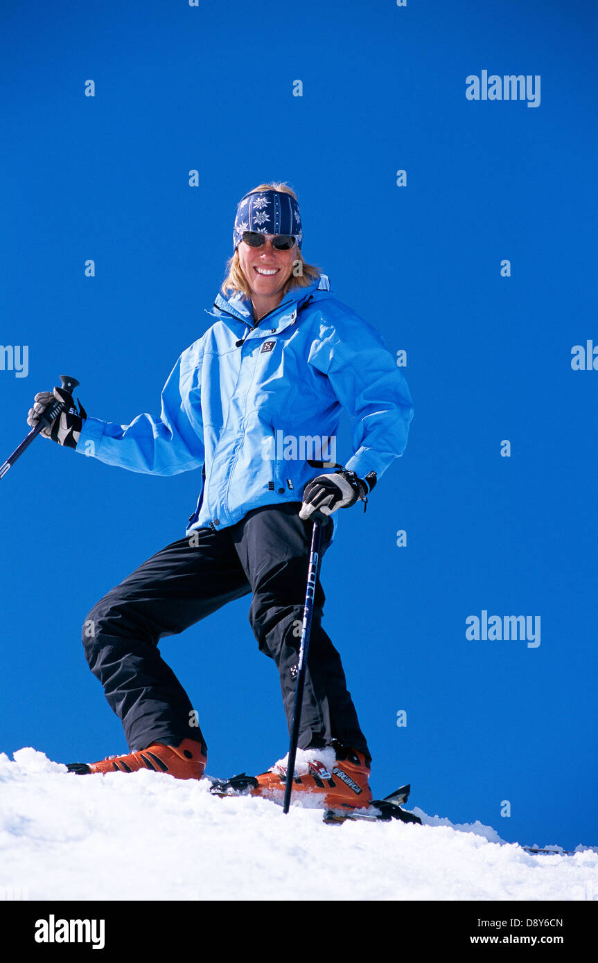 Portrait of a skier Stock Photo - Alamy
