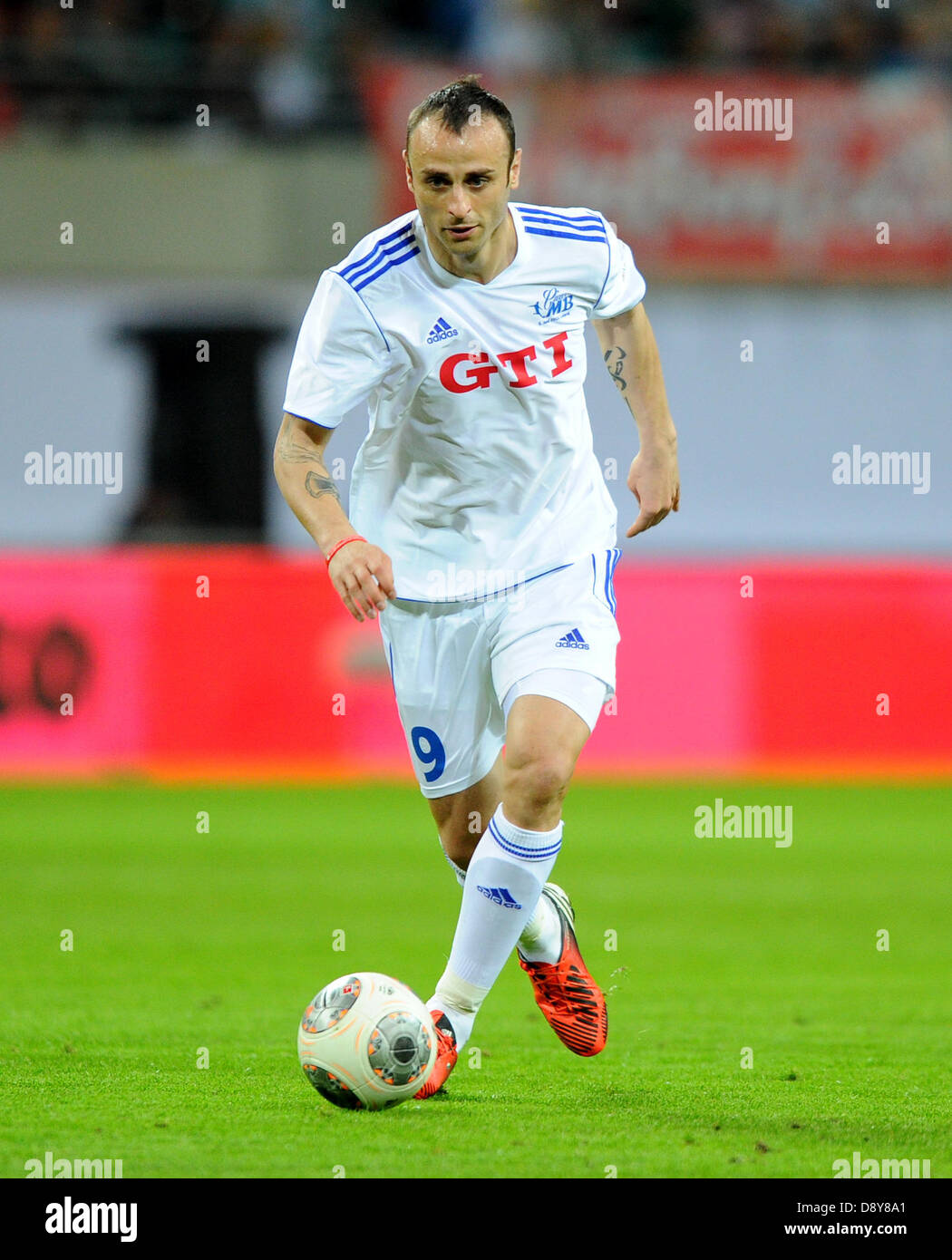 Dimitar Berbatow is pictured during Michael Ballack's farewell match at ...