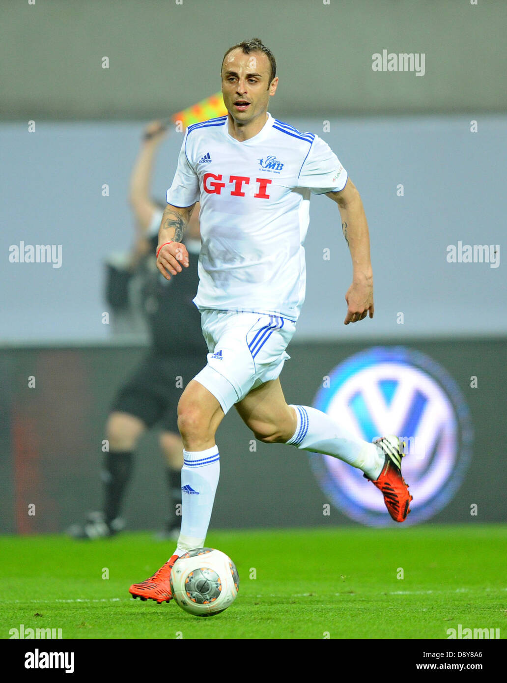 Dimitar Berbatow is pictured during Michael Ballack's farewell match at ...
