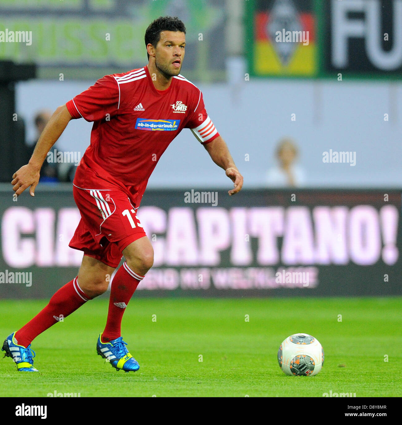 Michael Ballack is pictured during Michael Ballack's farewell match at ...