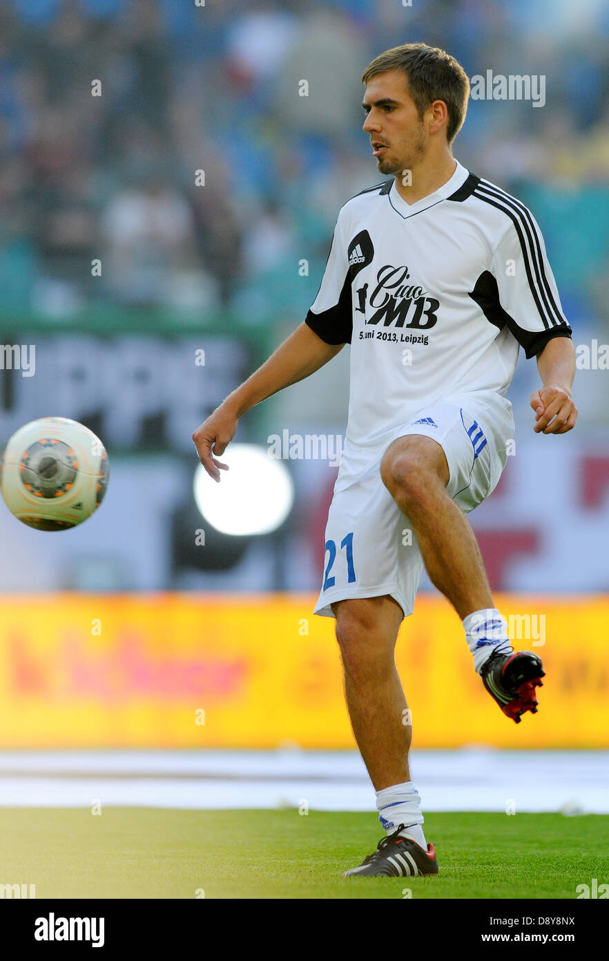Philipp Lahm is pictured during Michael Ballack's farewell match at Red ...
