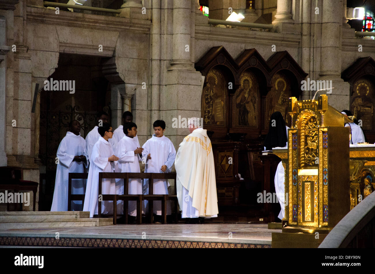 Mass in the Church Stock Photo - Alamy