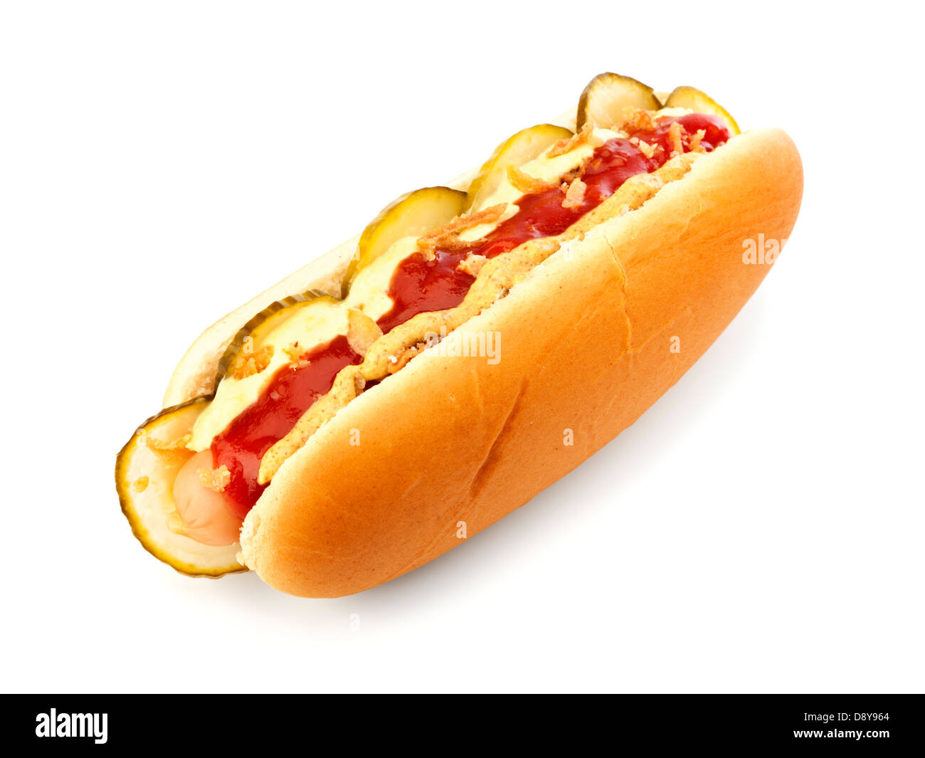 Onion hot dog Cut Out Stock Images & Pictures - Alamy