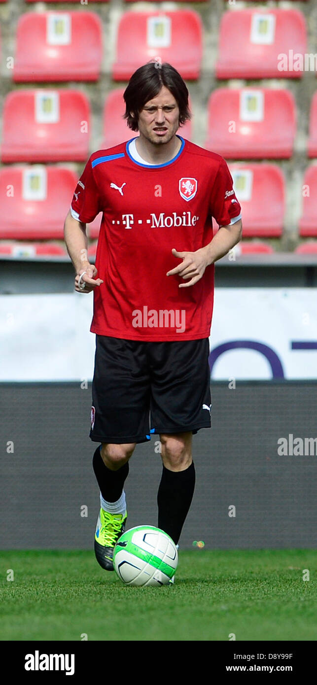 Prague, Czech Republic. 6th June, 2013. Czech national soccer team ...