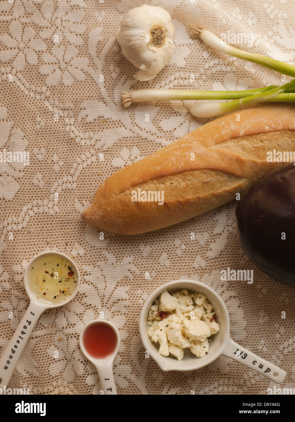 ingredients for cooking on table Stock Photo - Alamy