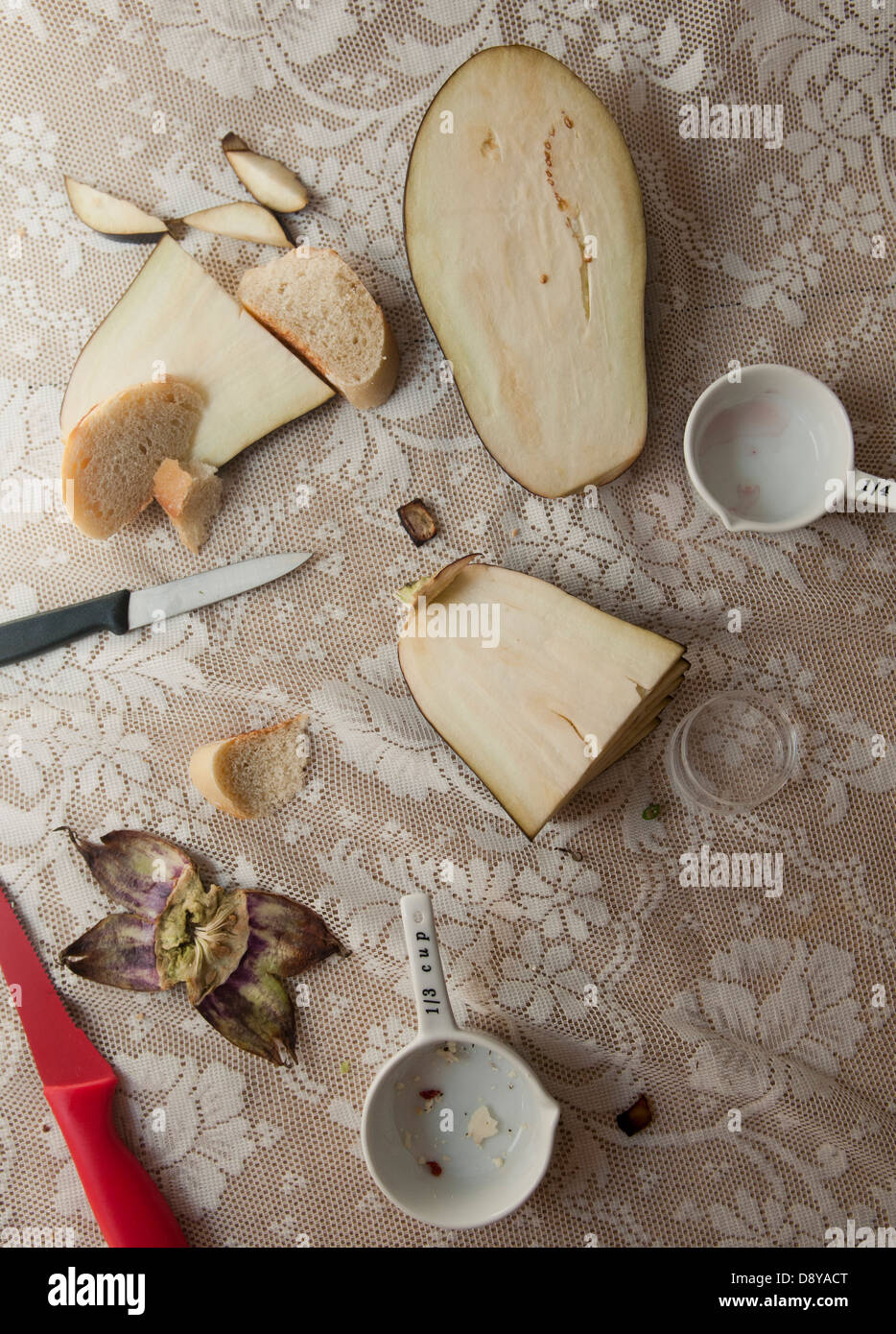 mess from preparing food Stock Photo - Alamy