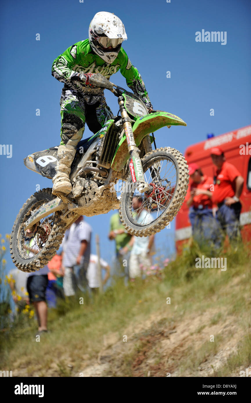 #8 Takes to the air during the National Motocross Championship 2013 in ...