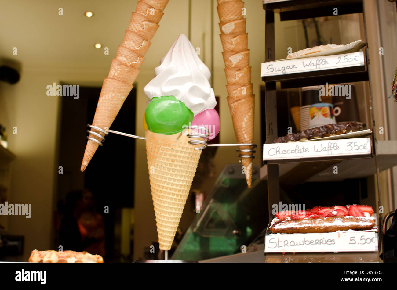 Cone ice creams hi-res stock photography and images - Alamy