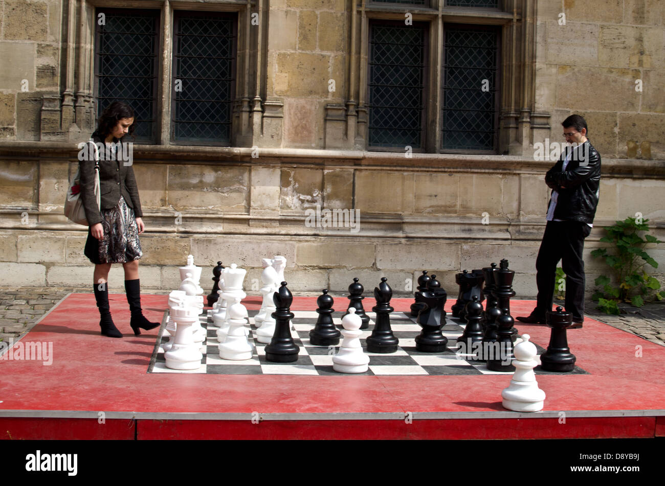 Big chess pieces hi-res stock photography and images - Alamy