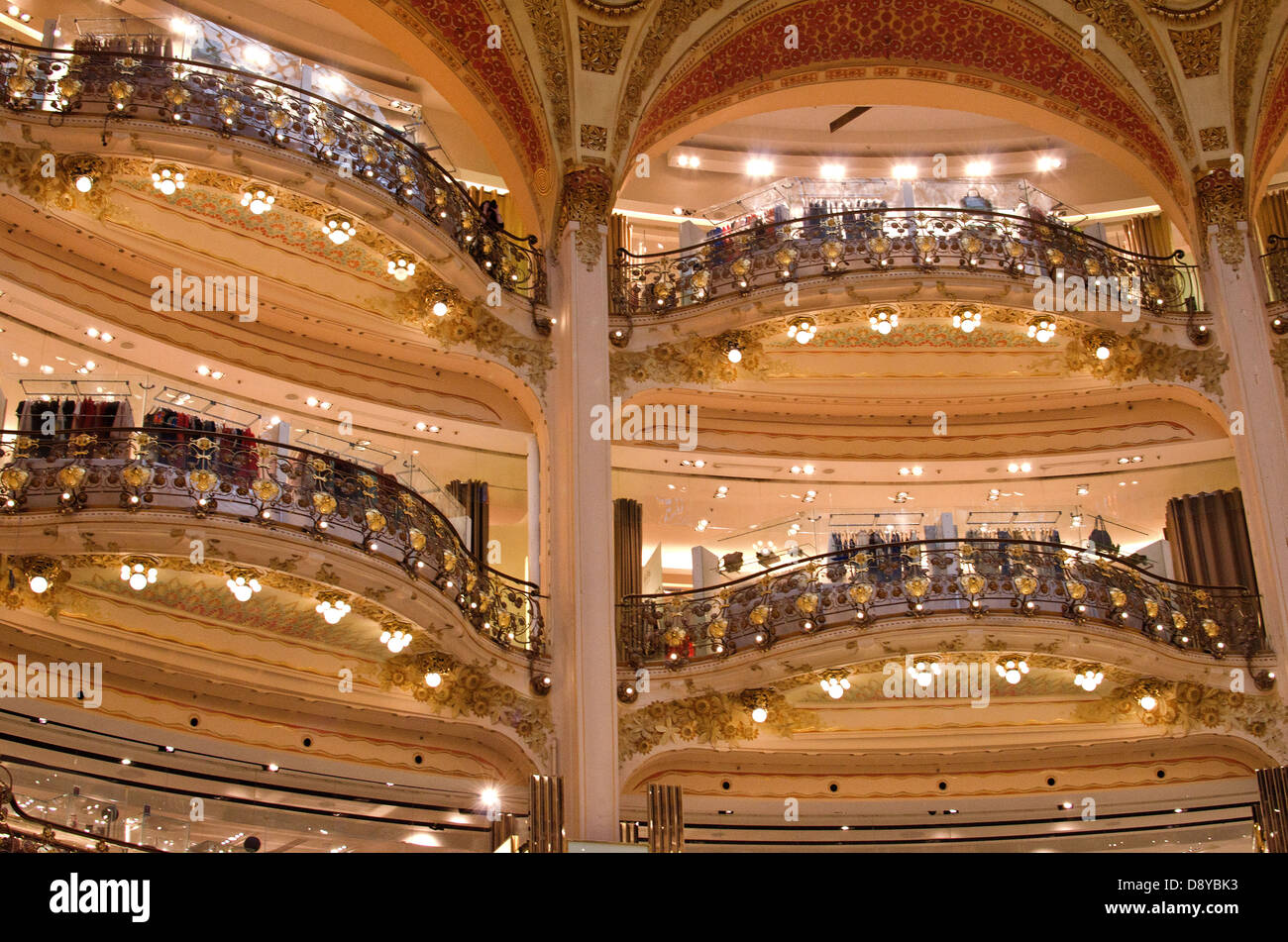 Gallery Lafayette, Paris Stock Photo - Alamy