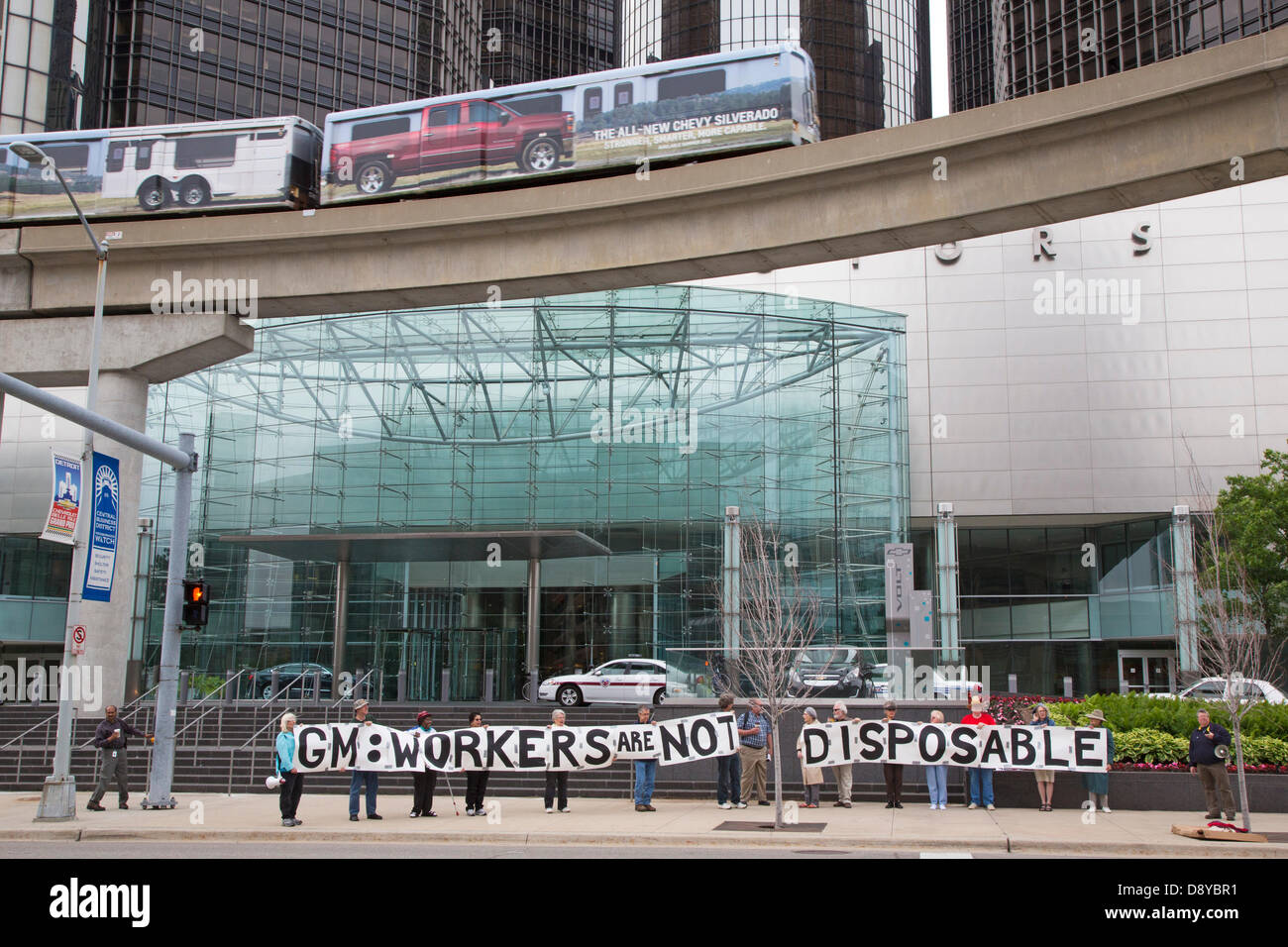 Detroit michigan picket general motors hi-res stock photography and ...