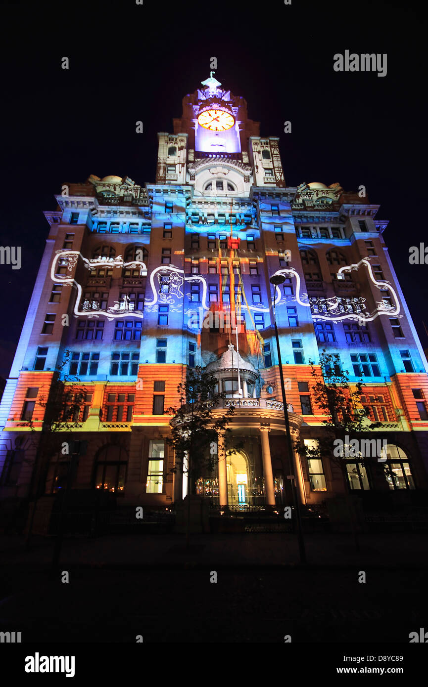 Royal Liver Building 100th anniversary constructed in 1911 celebrated ...