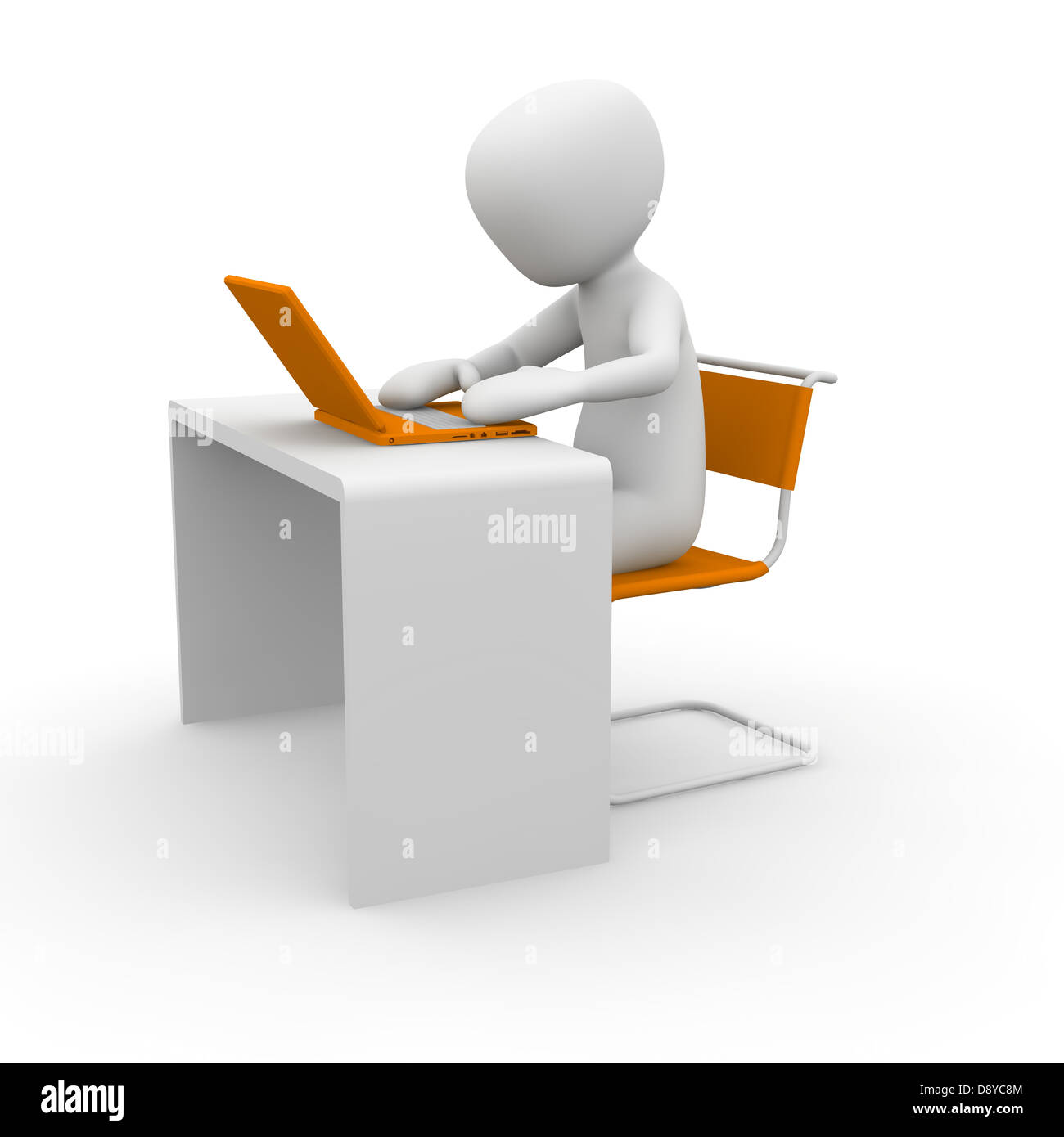 Notebook icon laptop character Cut Out Stock Images & Pictures - Alamy