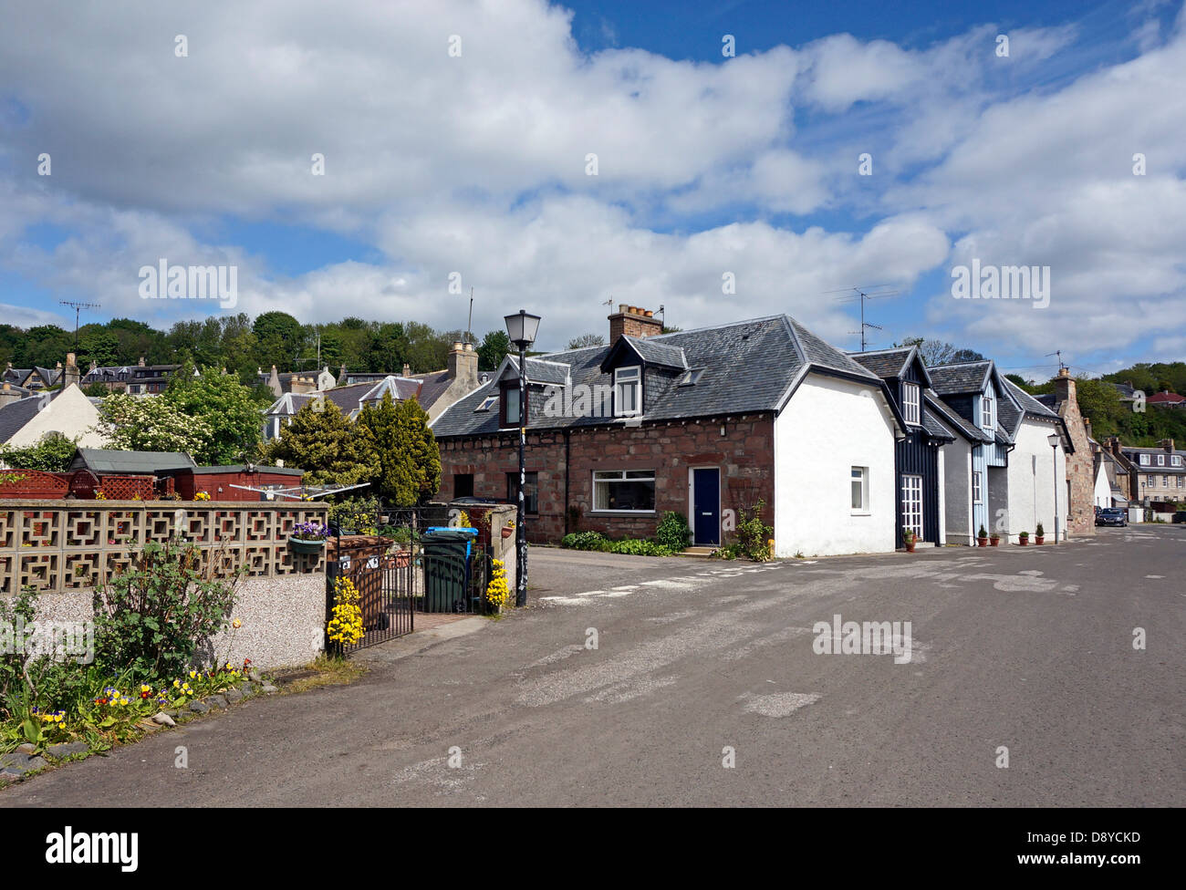 The fishing village of Avoch on the Black Isle Highland Scotland Stock ...