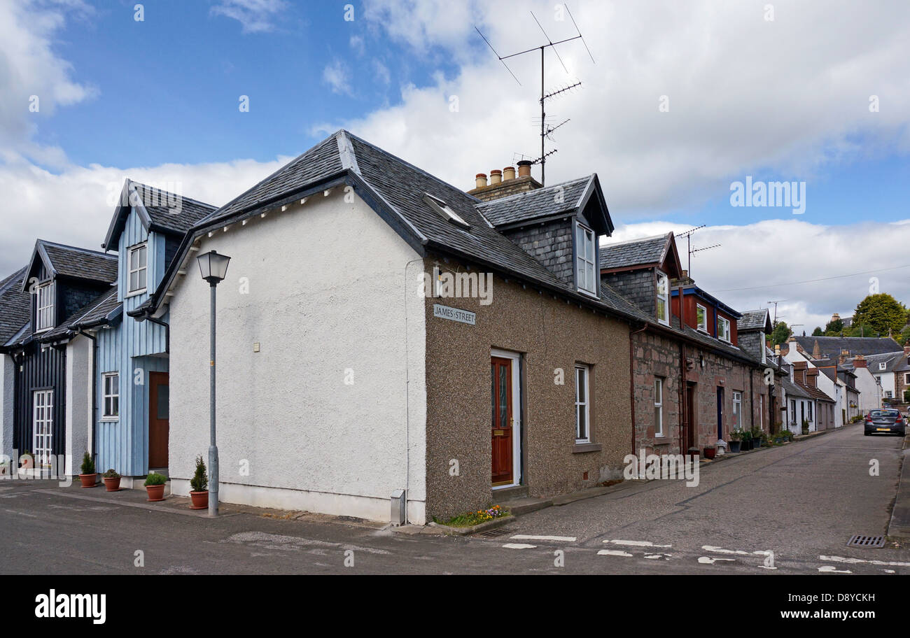 The fishing village of Avoch on the Black Isle Highland Scotland Stock ...