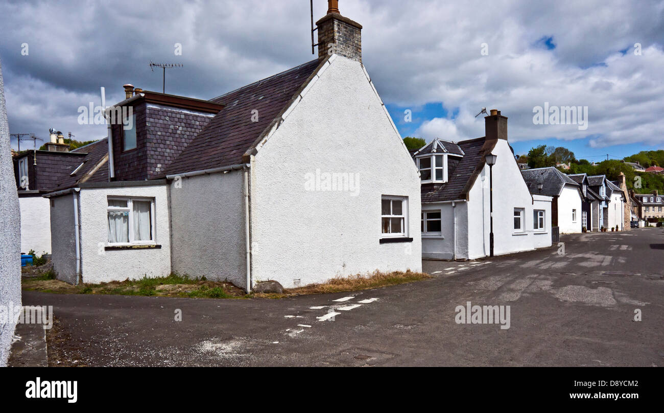 The fishing village of Avoch on the Black Isle Highland Scotland Stock ...