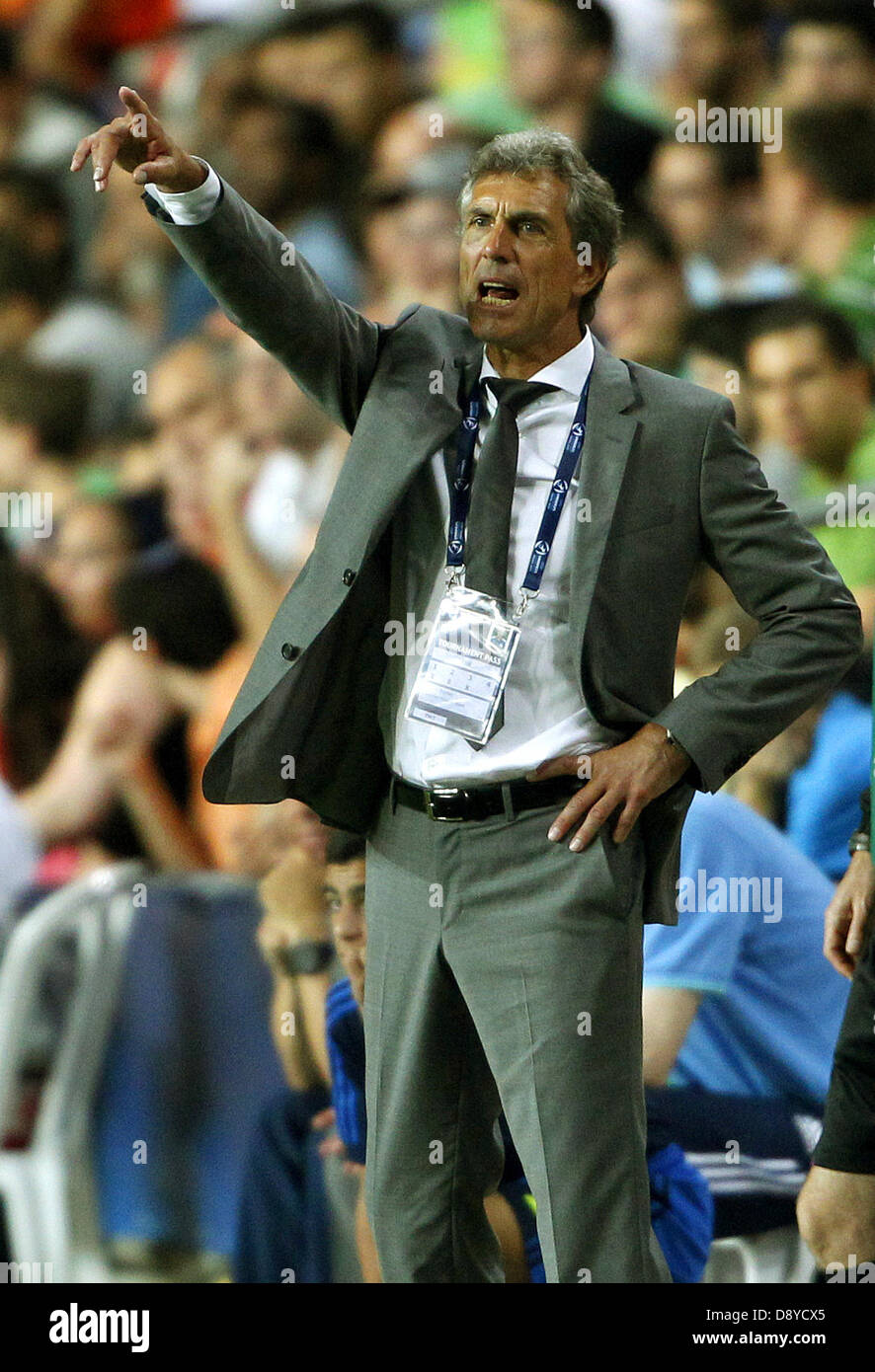 Head coach Rainer Adrion of Germany gestures during the UEFA European ...