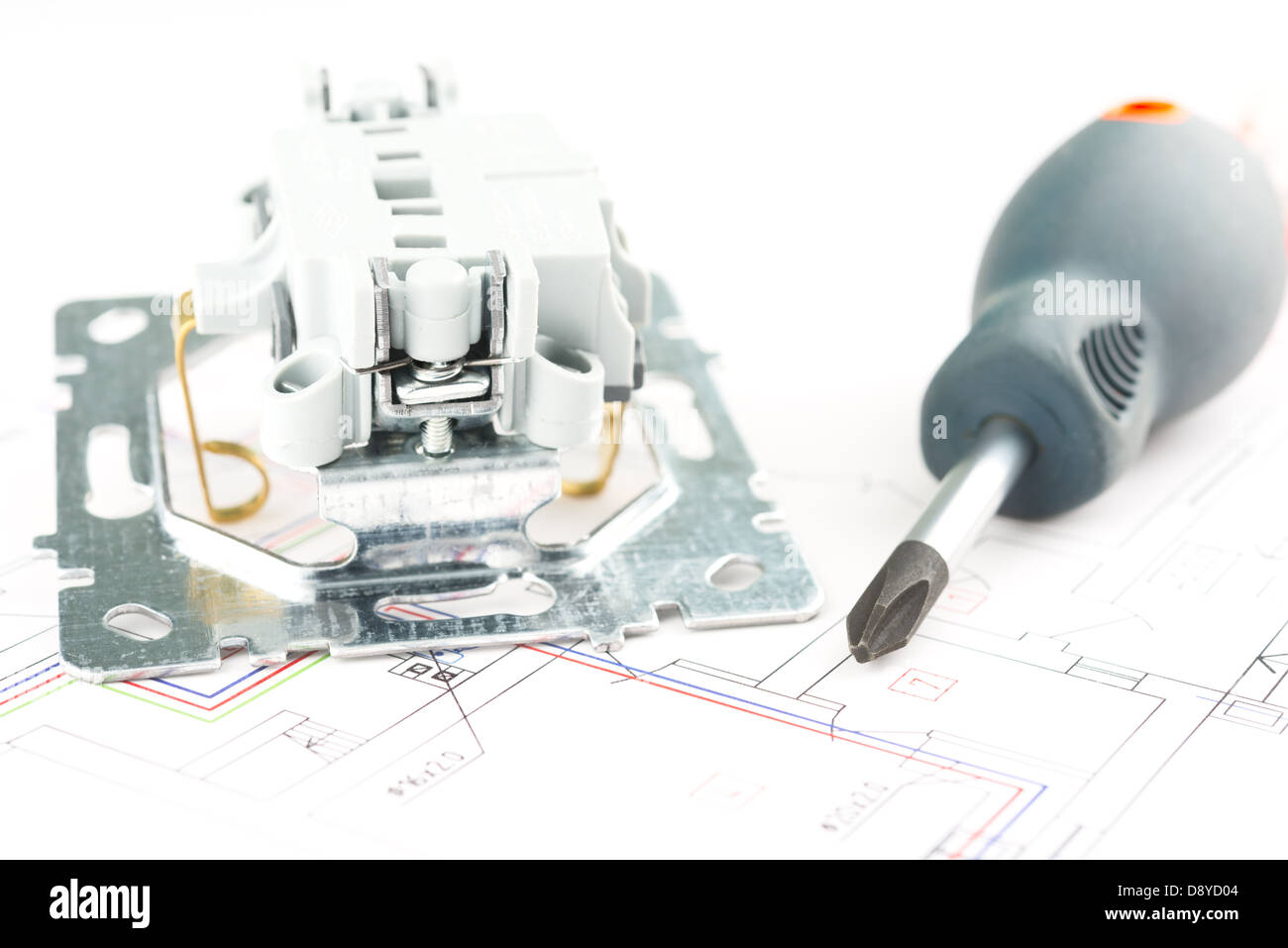 Set electrical tools on Cut Out Stock Images & Pictures - Alamy