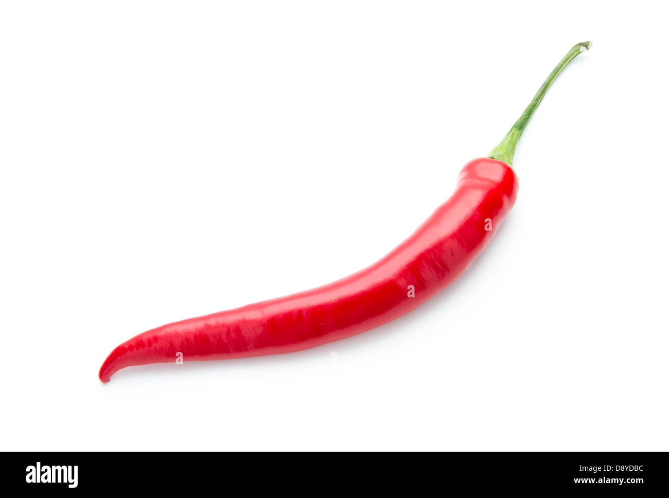 Single red chilli pepper Cut Out Stock Images & Pictures - Alamy
