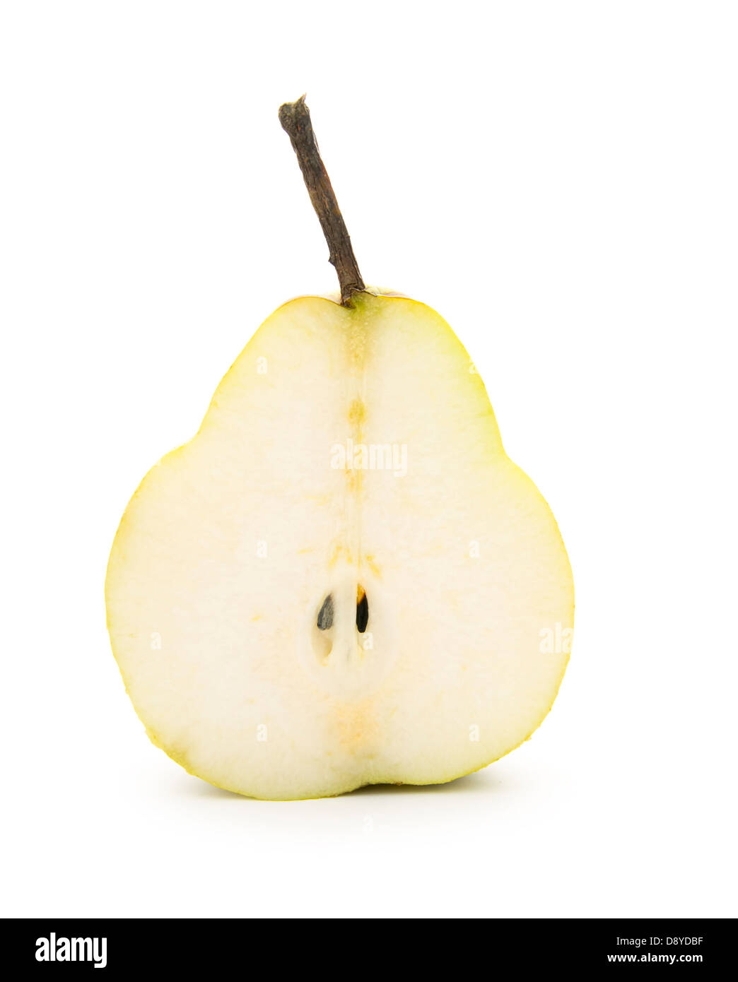 pear isolated on white background, cross section Stock Photo - Alamy