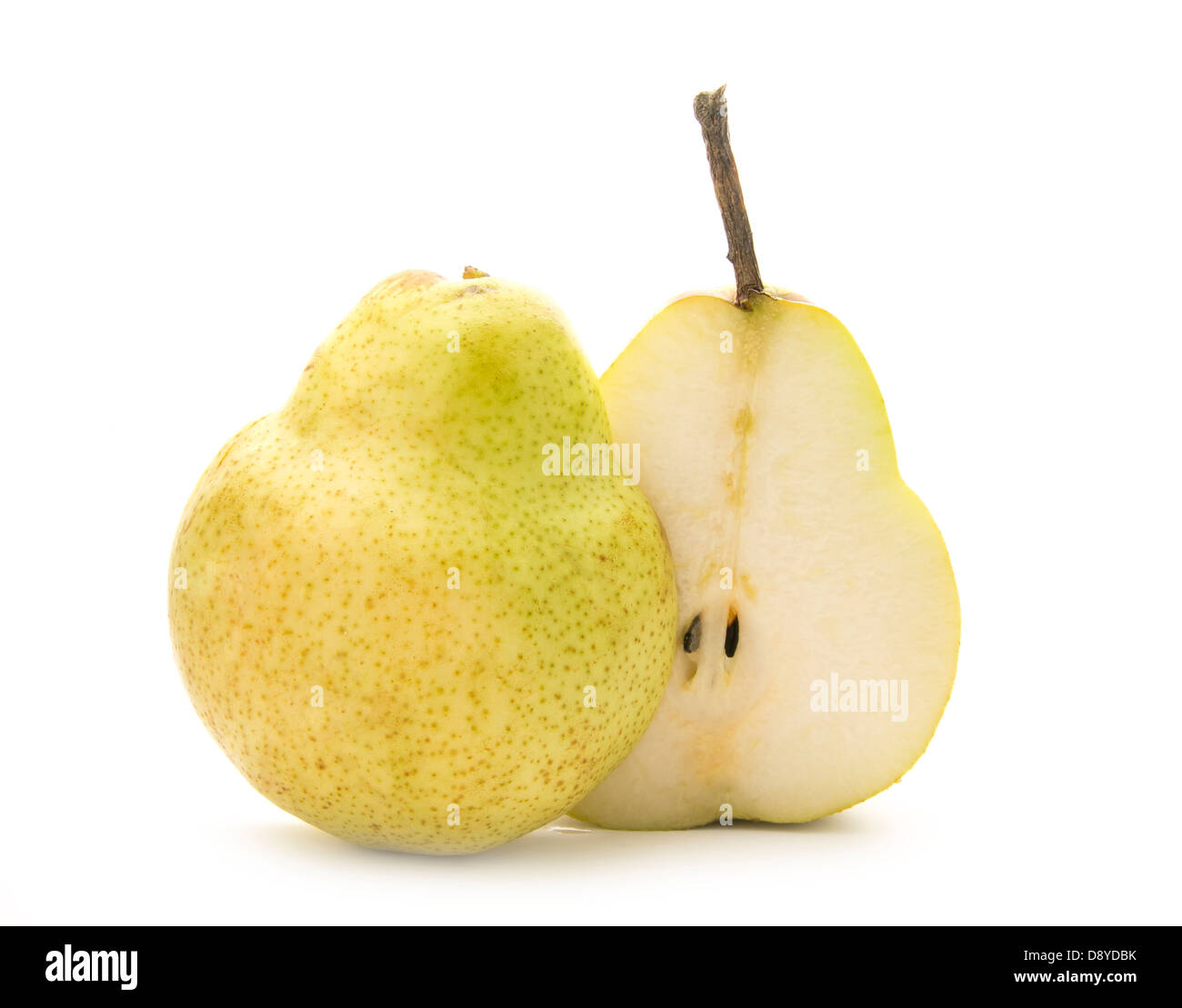 pear isolated on white background, cross section Stock Photo - Alamy