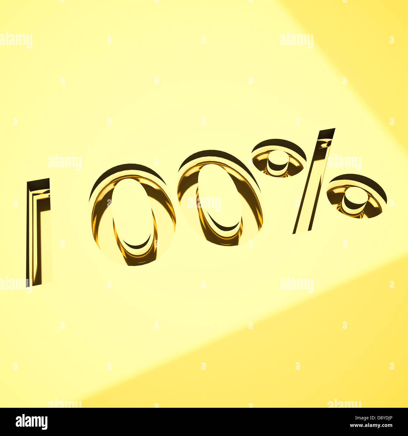 Gold metal symbol percentage hi-res stock photography and images - Alamy