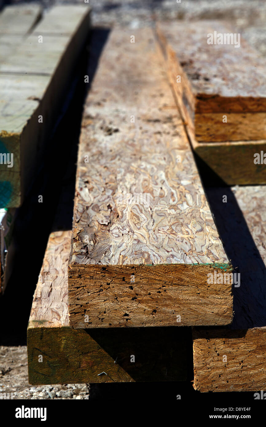 Composite wood beams Stock Photo - Alamy