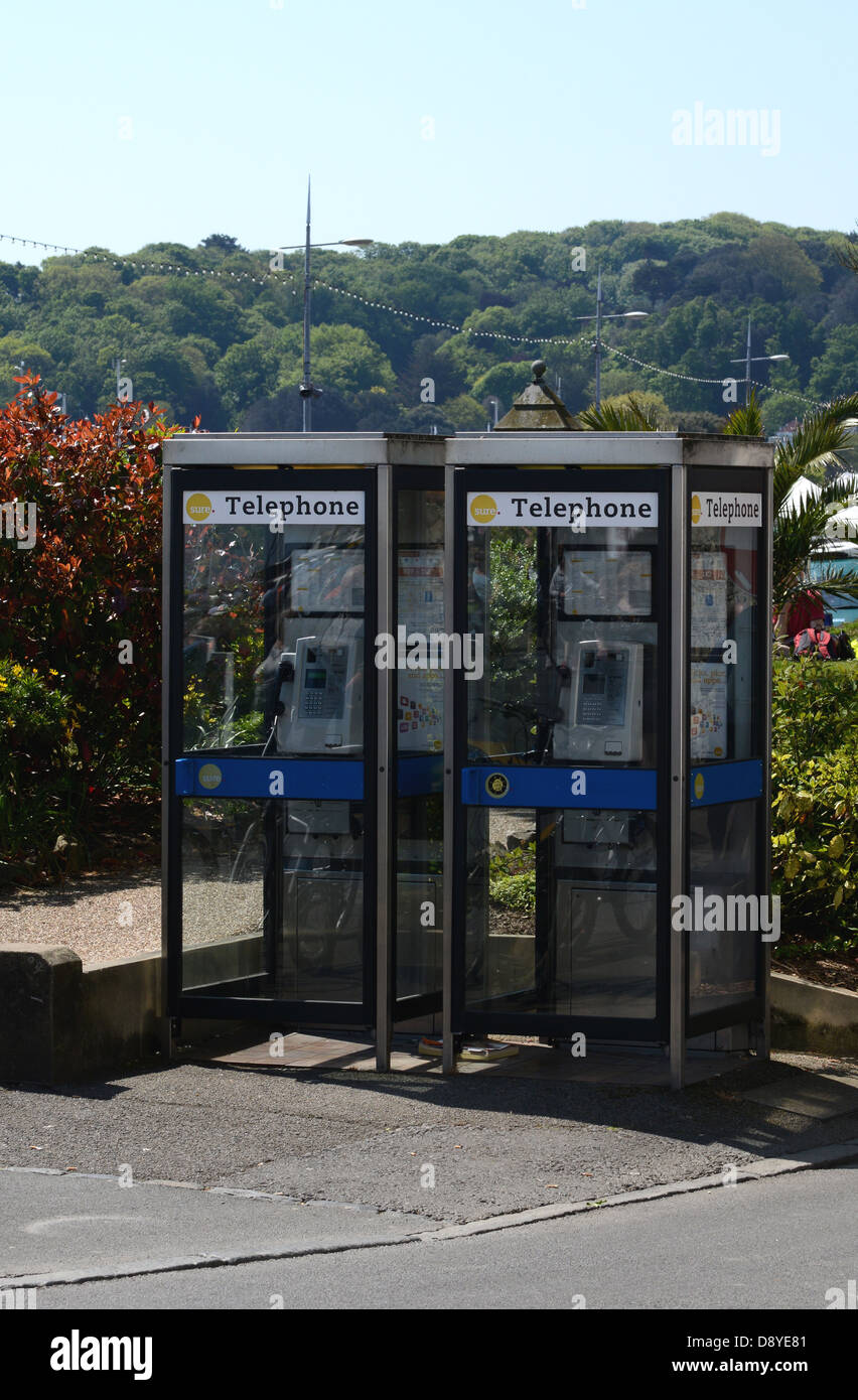 Two telephone boxes Stock Photo - Alamy