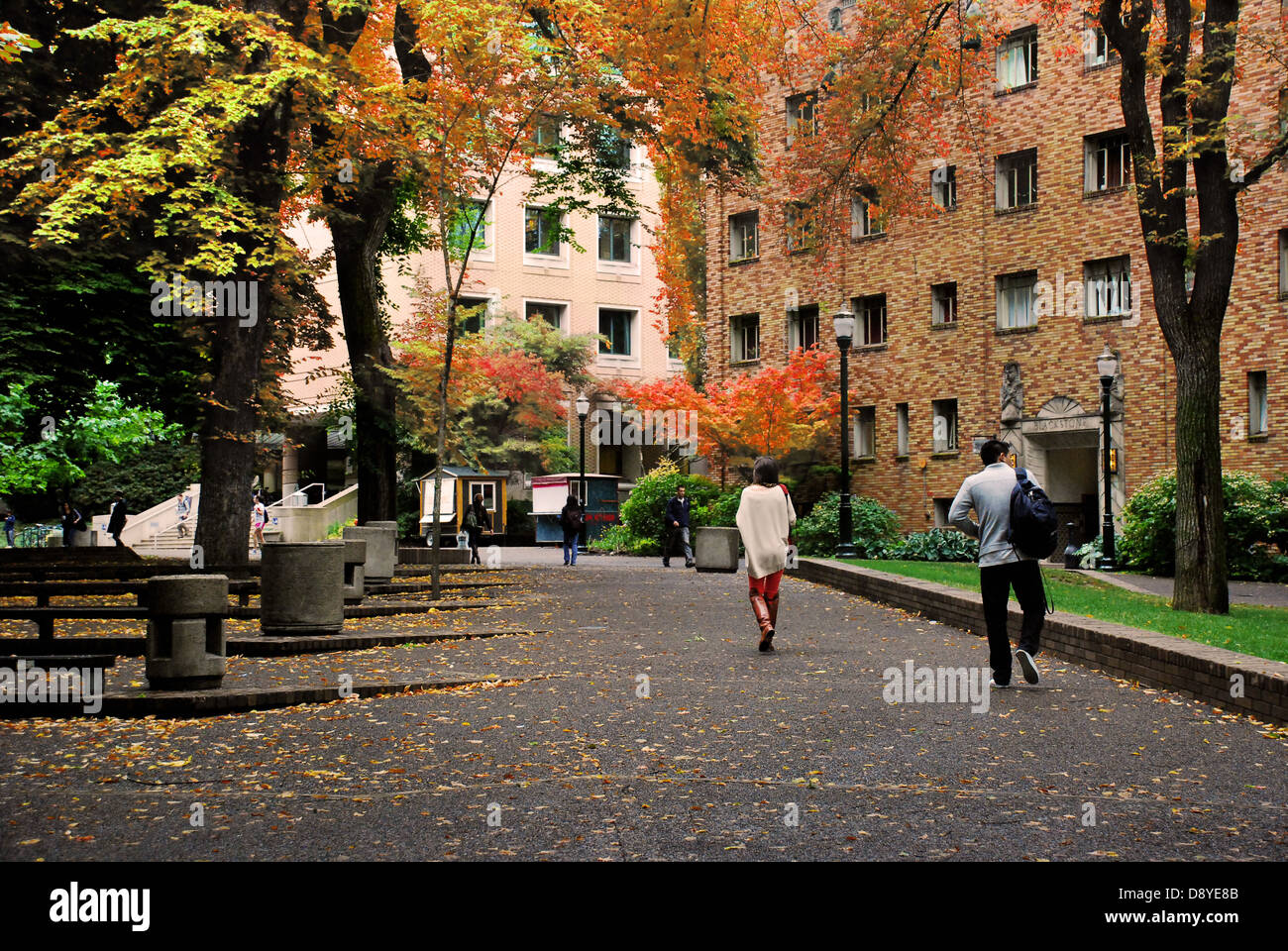 Autumn in downtown Portland Stock Photo - Alamy