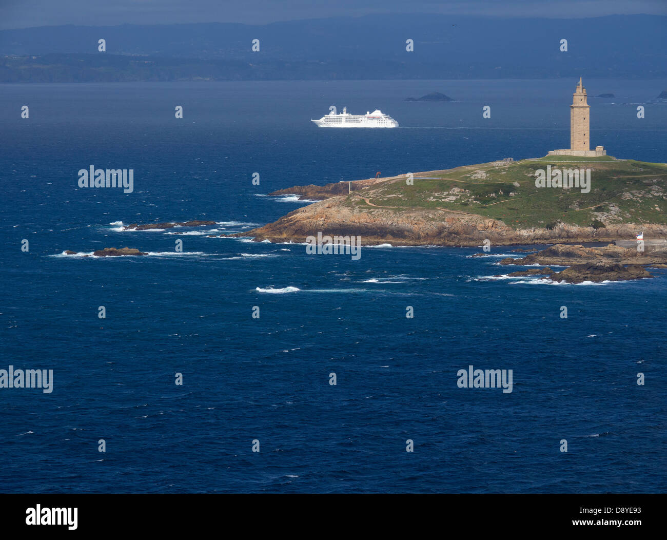 Tower of Hercules (Torre de Hercules) ancient roman lighthouse in La ...