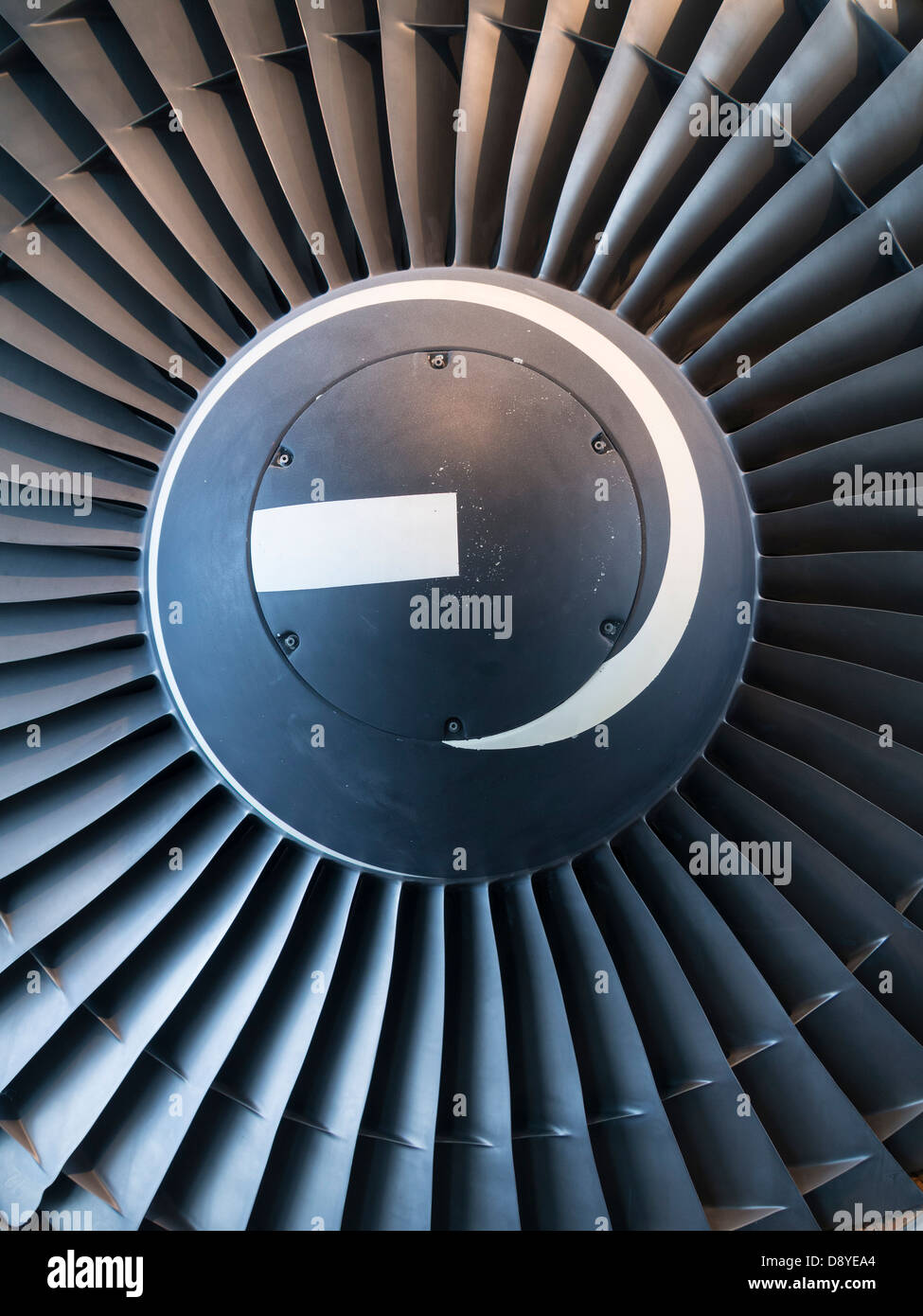Close up of the center of an airplane jet engine Stock Photo - Alamy