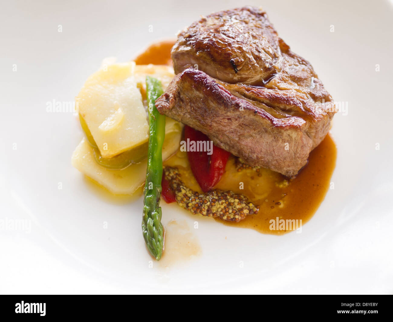 Gourmet food top view dish hi-res stock photography and images - Alamy