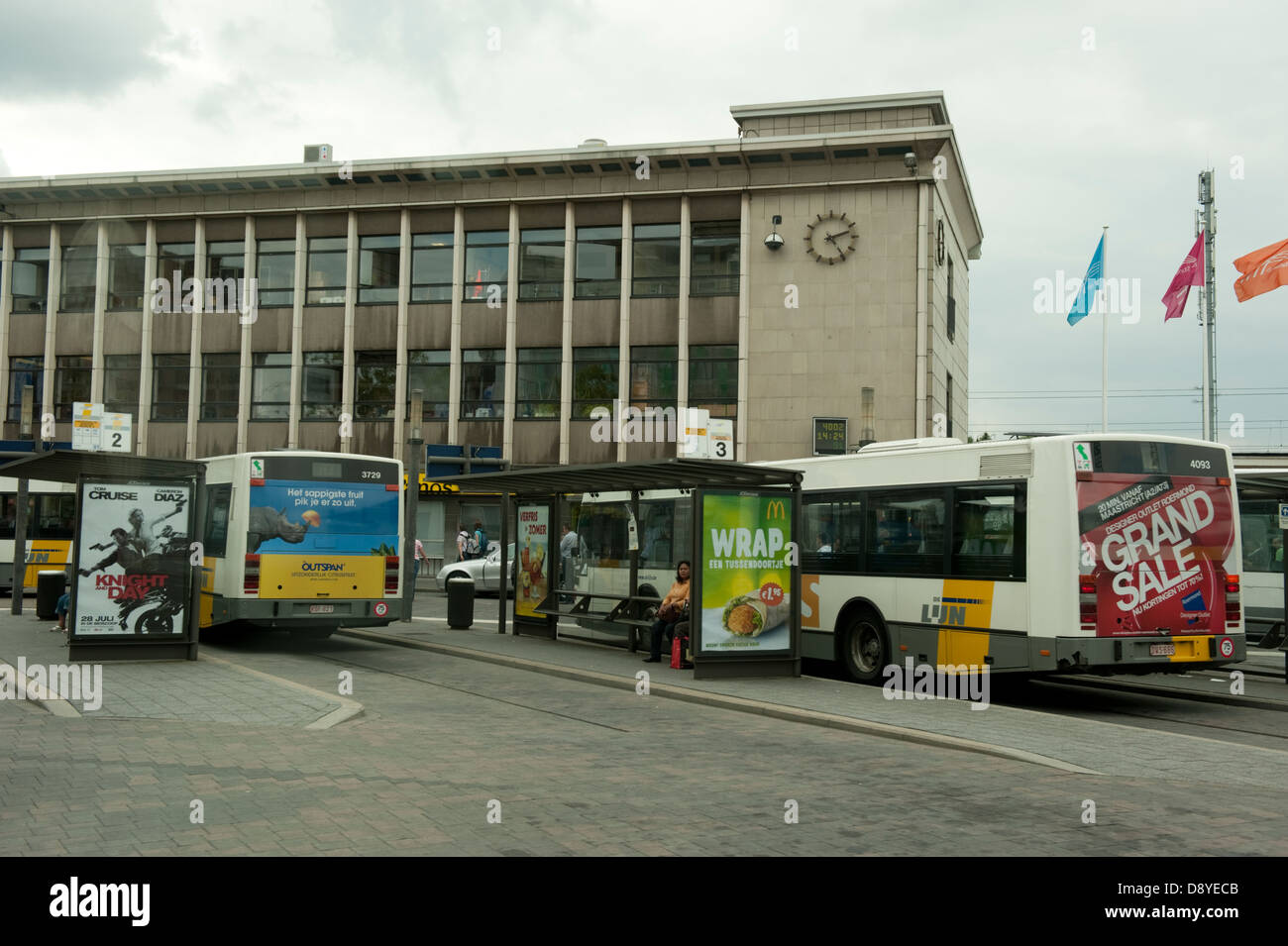 Main Bus Station Public Transport Hasselt Belgium Europe EU Stock Photo ...