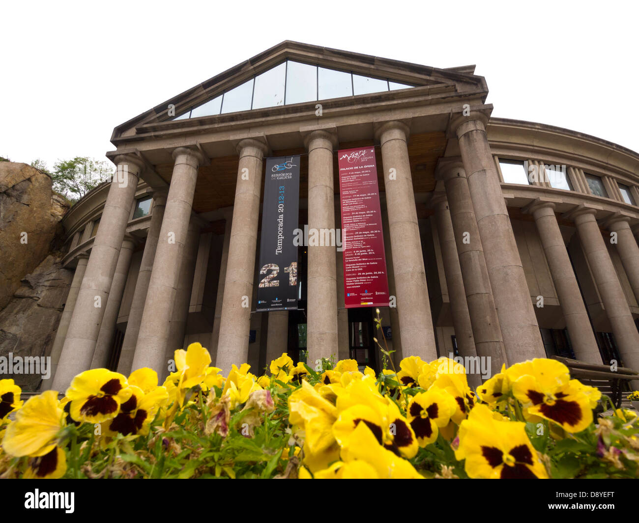 Opera house in La Coruna, Galicia, Spain, Europe Stock Photo - Alamy