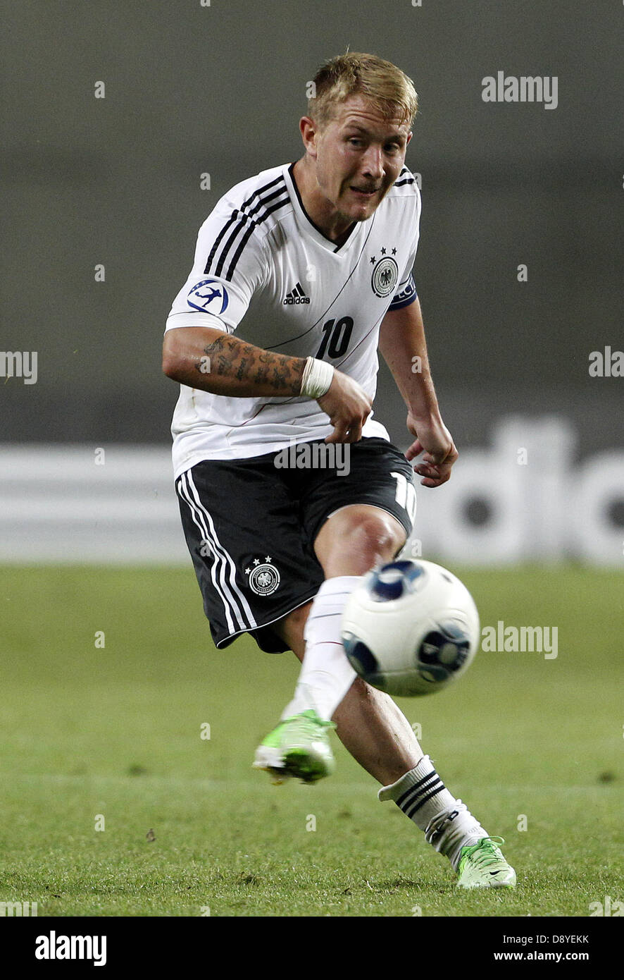 Lewis Holtby of Germany in action during the UEFA European Under-21 ...