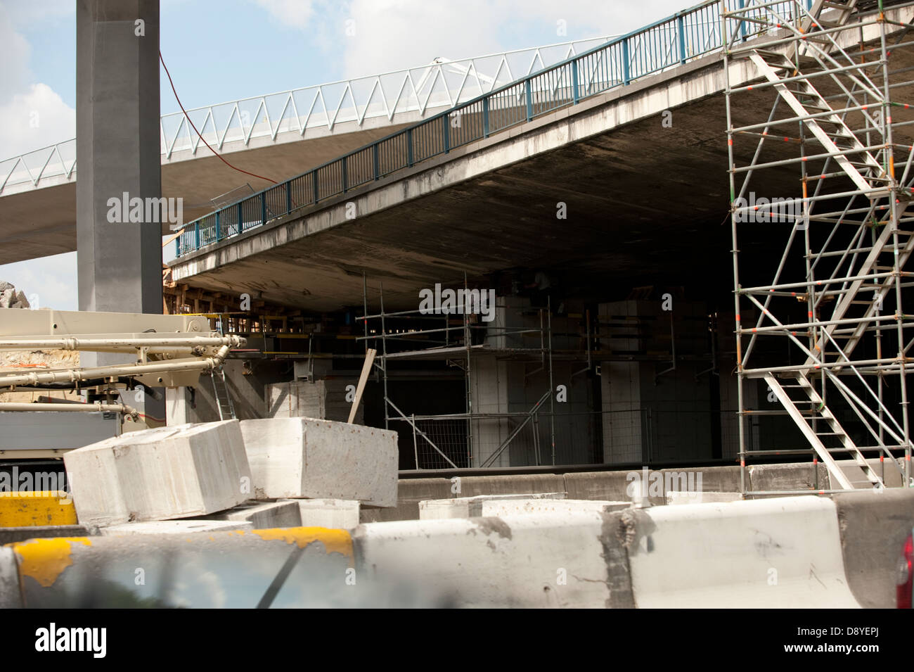Road Bridge Construction Machelen Brussels Bruxelles Belgium Europe ...